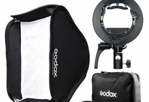 Софтбокс+ кронштейн для вспышки Godox S2 Speedlite