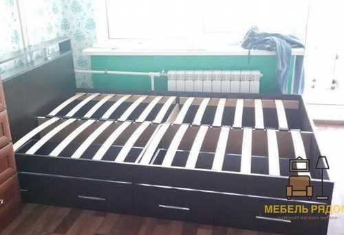 Кровать 140х200 с ящиками