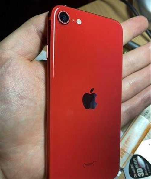 Корпус в сборе iPhone SE 2020 RED 9.9/10 ориг