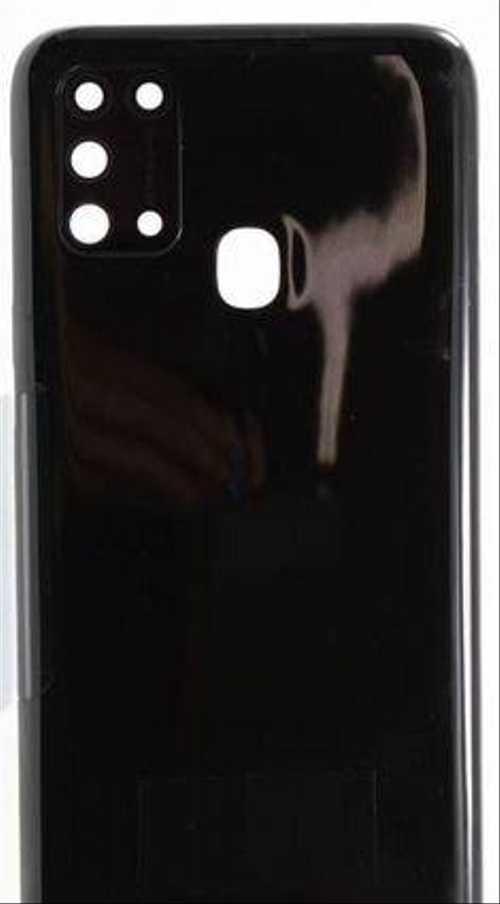 Задняя крышка для Samsung M315F M31 (черная) со ст