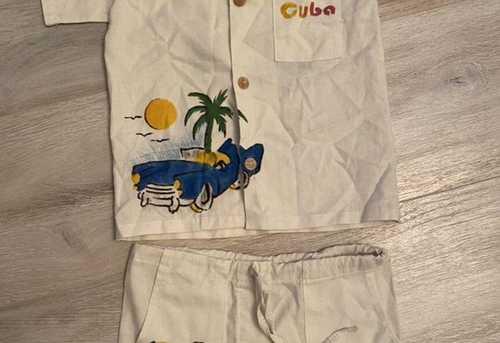 Костюмчики детские рубашка и шорты р92