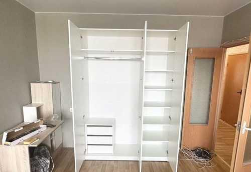 Шкаф IKEA + с ящикми IKEA белый новый irfa