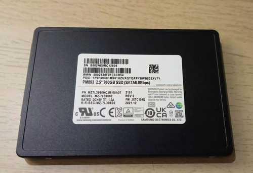 SSD накопитель Samsung PM893 960гб, 2.5", SATA III
