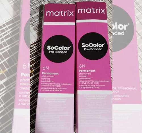 Краска для волос Matrix SoColor Pre-Bonded тон 6N