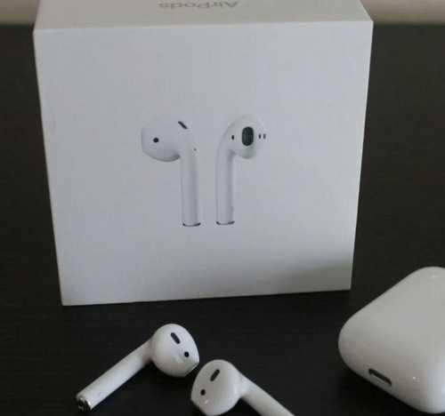 Наушники оригинал Apple AirPods 2 with Charging Ca