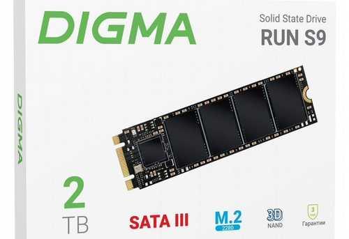 SSD накопитель Digma Run S9 dgsr1002TS93T 2тб, M.2