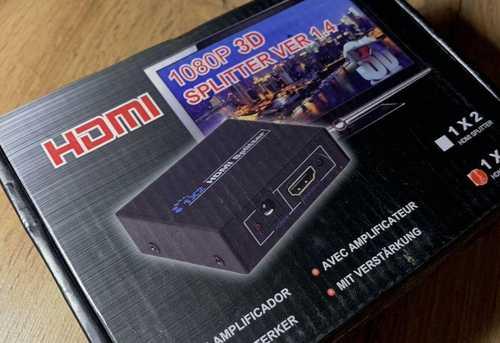 Разветвитель hdmi сплиттер 1х4 3D 1080р Ver. 1.4