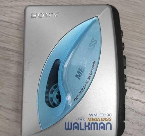 Кассетный плеер sony walkman wm ex 190