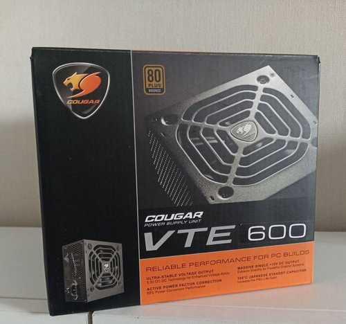 Блок питания для пк 600W Cougar VTE600