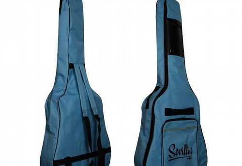 Чехол для акустической гитары (синий) Sevillia