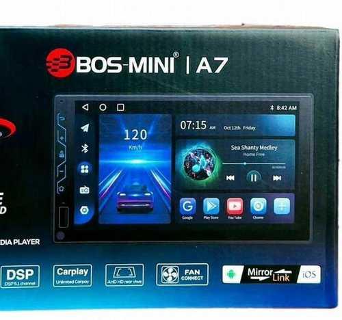 2 DIN Bos mini A7, 7" 4G/64G