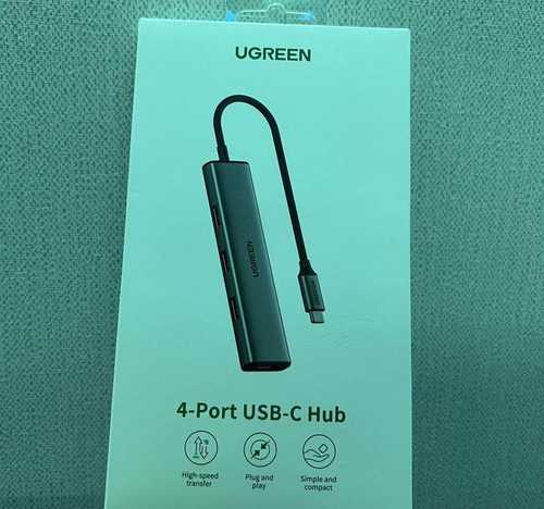 UGreen Usb Type c разветвитель хаб 4 USB 3.0