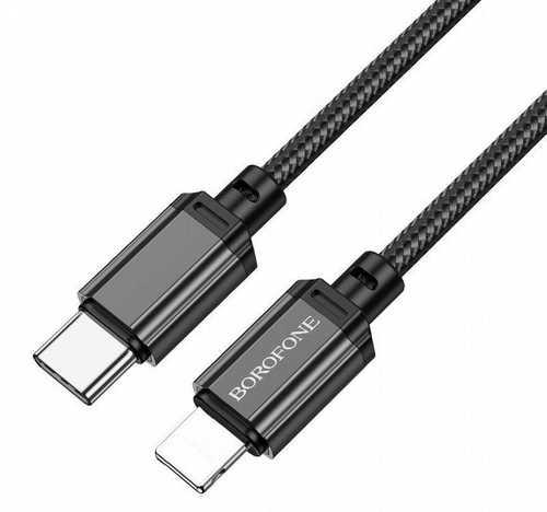 Кабель USB-C на Lightning BX87 Borofon