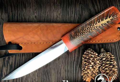 Нож Якутский с долом кованый из стали х12мф