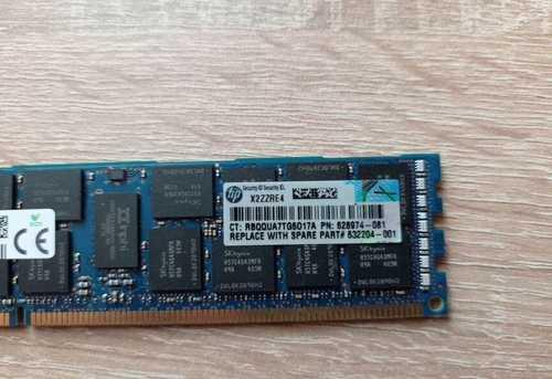 16gb 1333 MHz DDR3L rdimm HPE 628974-081, 7 шт