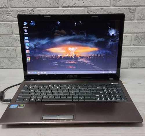 Ноутбук 15,6" asus K53S i5-2410m/GT520MX/16Gb/SSD2