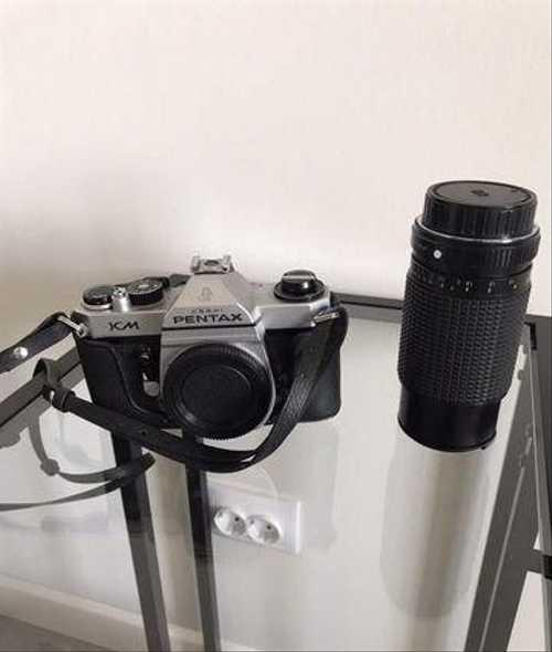 Пленочный фотоаппарат Asahi Pentax km с обьективом