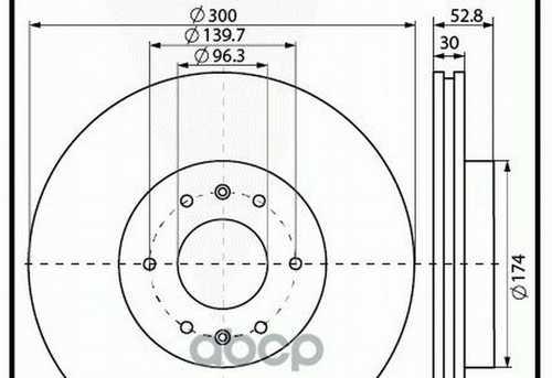 Диск тормозной ADC1046V allied nippon