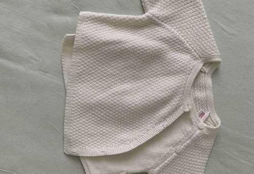 Распашонка и шапочка бини Zara, 0-3 мес