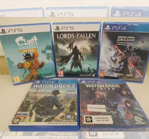 PS5 Lords of The Fallen/ ClasH/ Джедаи/ Watch Dogs