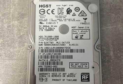 HDD laptop на 1 TB