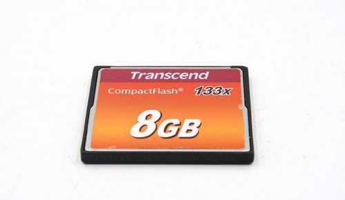 Карта памяти Transcend Compact Flash 8Gb 133x б/у