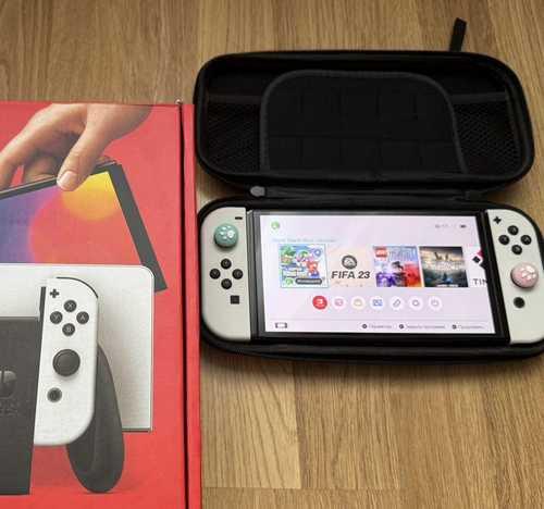 Nintendo switch oled 128гб прошитый