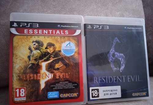 Resident Evil 5 (PS3), Resident Evil 6 (PS3)