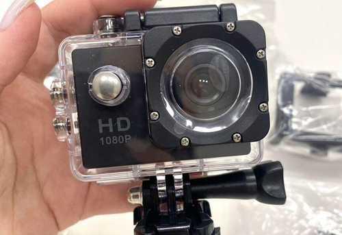 Экшн камера HD 1080P полный комплект водостойкая
