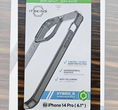 Чехол Itskins hybrid R clear для iPhone 14 Pro