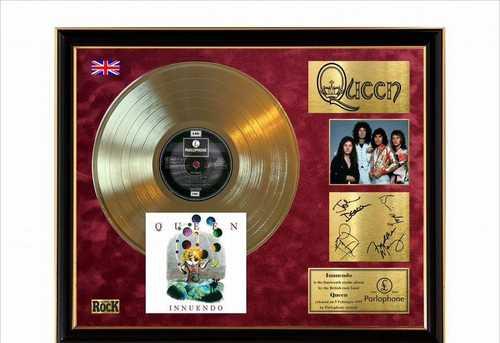 Queen картина с позолоченным диском
