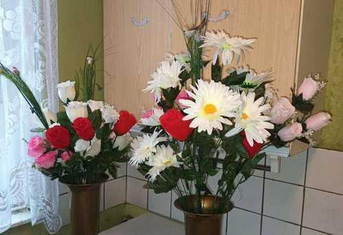 Искусственные цветы для декора бу