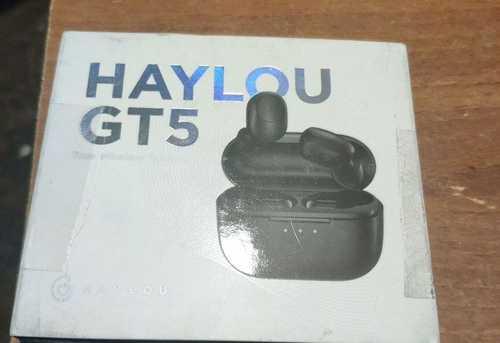 Беспроводные Bluetooth-наушники haylou GT5 с сенсо