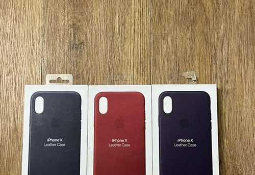 Leather Case iPhone X/XS новый, оригинал