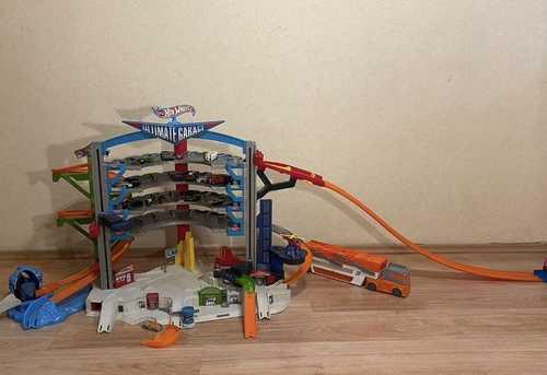 Трек Hot Wheels парковка гараж