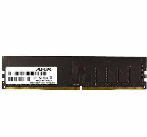 Afox DDR4 dimm 8GB PC4-21300, 2666MHz, CL19, 1.2V, 288-Pin, Non-ECC, Un-Buffered (afld48FH1P/afld48F