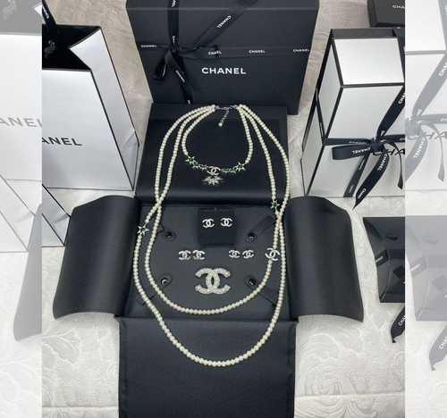 Колье Chanel жемчуг