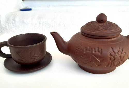 Чайник заварочный китайский с кружкой