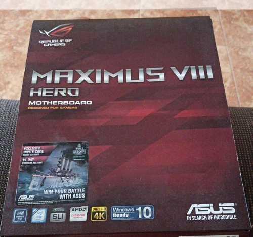 Материнская плата Asus maximus hero viii