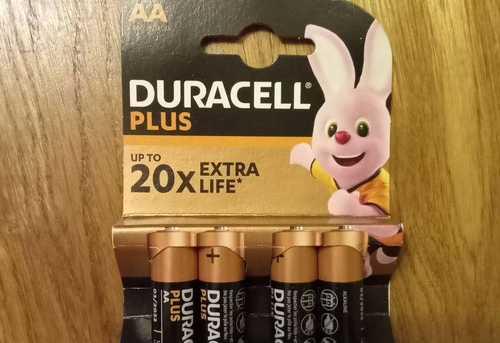 Батарейки duracell plus AA