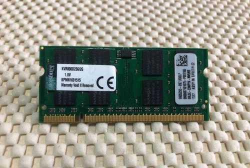 Kingston 2 гб DDR2 800 мгц sodimm KVR800D2S6/2G