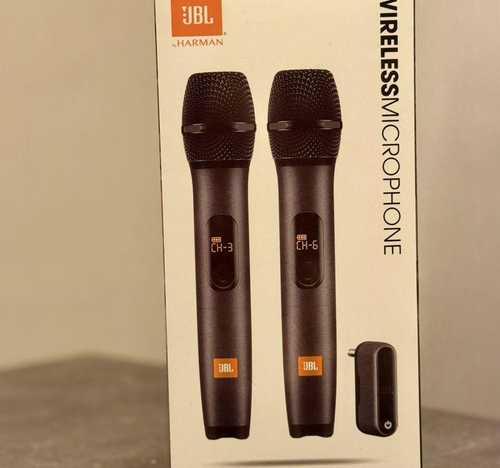 Микрофон для караоке jbl wireles microphone