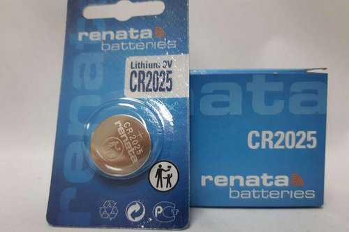 Батарейка CR2025 Renata/Рената 10 штук