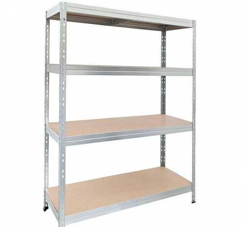 Стеллаж металлический серый AR Shelving Rivet Stabil 1800x1200x450 мм 4 полки