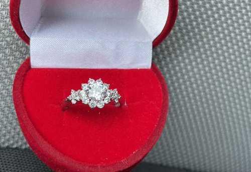 Серебряное кольцо женское 16.5 размер