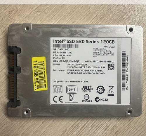 Intel 530 SSD 120 Gb