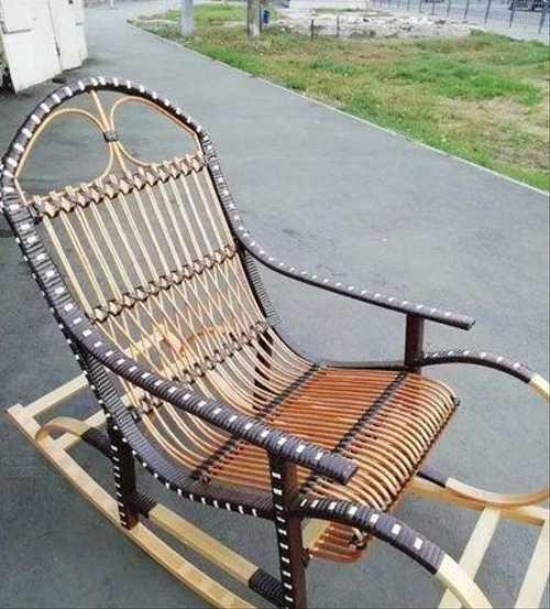 Кресло Качалка из лозы ручной работы