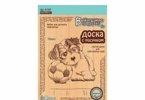 Доски для выжигания 2шт "Песик" карт. блистер 25*1