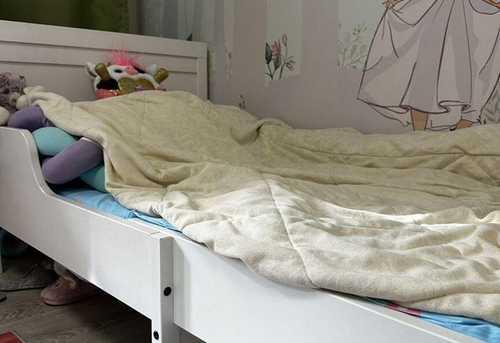 Детская Кровать IKEA сундвик с матрасом раздвижная