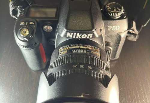 Пленочный фотоаппарат nikon f80 + nikkor 24-85